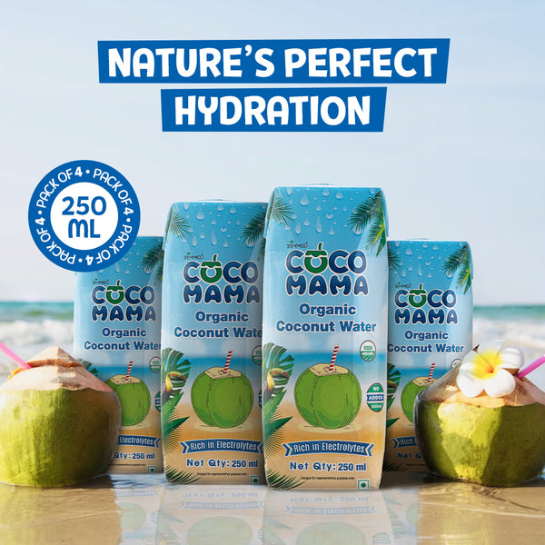 Coco Mama - Organic Coconut Water with Natural Electrolytes, 250ml ...